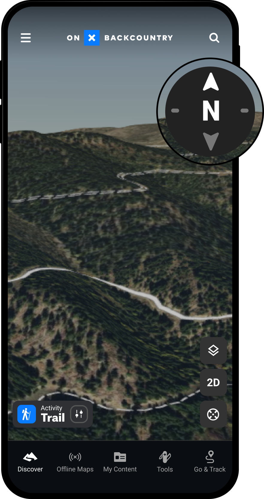Using Basemaps, Map Layers, and 3D Mode – onX Backcountry