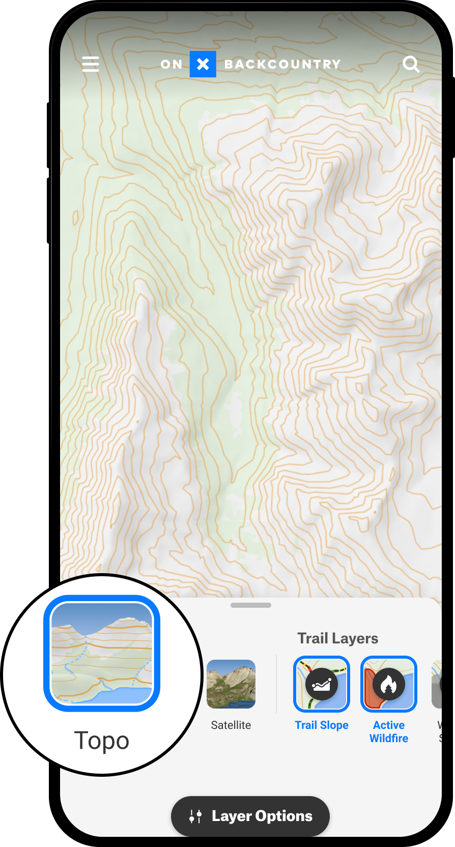 Using Basemaps, Map Layers, and 3D Mode – onX Backcountry