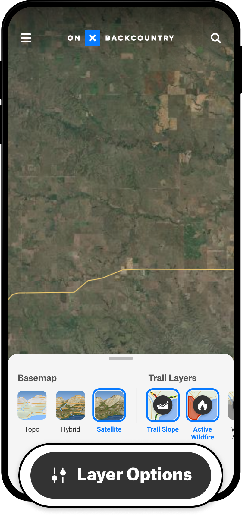 Using Basemaps, Map Layers, and 3D Mode – onX Backcountry