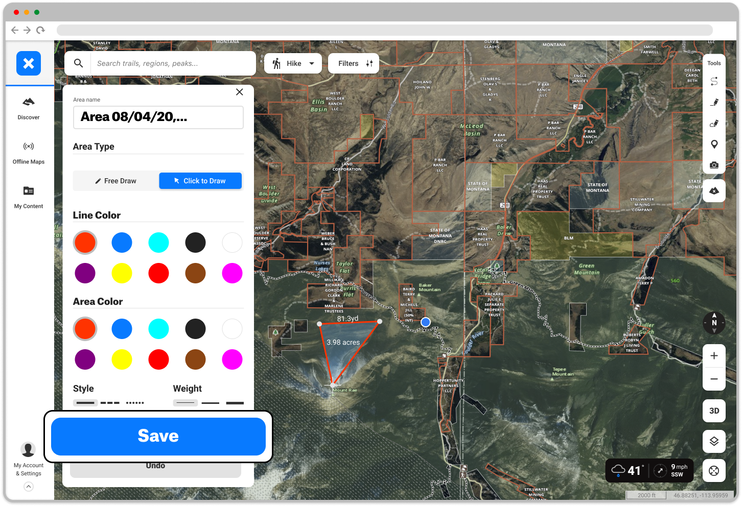 Using Map Tools – onX Backcountry