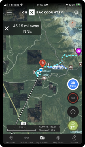 How to navigate to a Waypoint on your map – onX Backcountry
